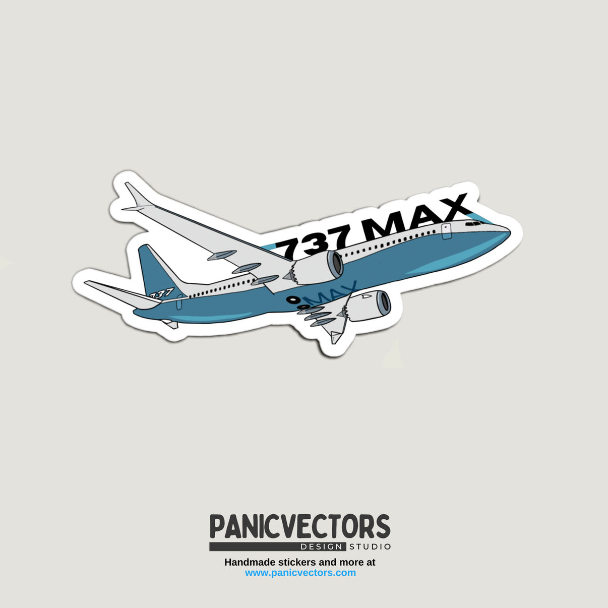 Boeing 737 MAX Vinyl Sticker – Panic Vectors
